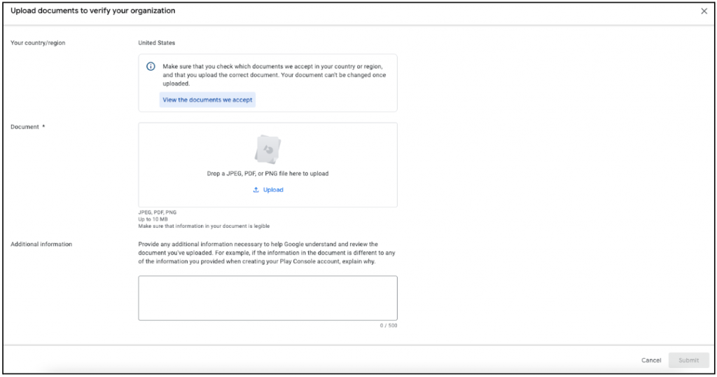 A Guide for Organization Verification on Google Play Console - KIT Labs Inc