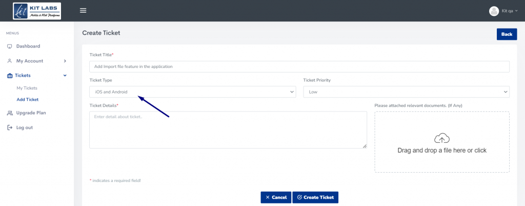A Guide to Creating a Ticket on the Kit Labs Support Platform - KIT ...